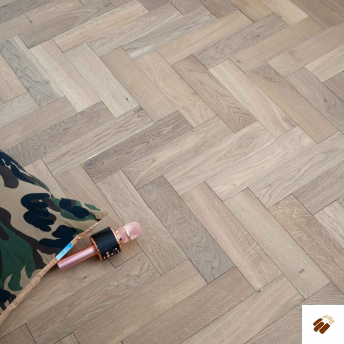V4 Wood Flooring : Deco Parquet Herringbone ZB203 White Smoked Oak Brushed & White Oiled Rustic ...