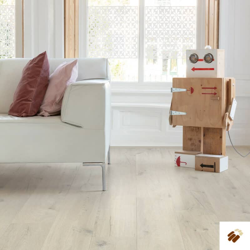 Quick-step: Alpha LVT – Bloom | AVMPU40200 Cotton Oak White Blush - flooringdirect2u.com